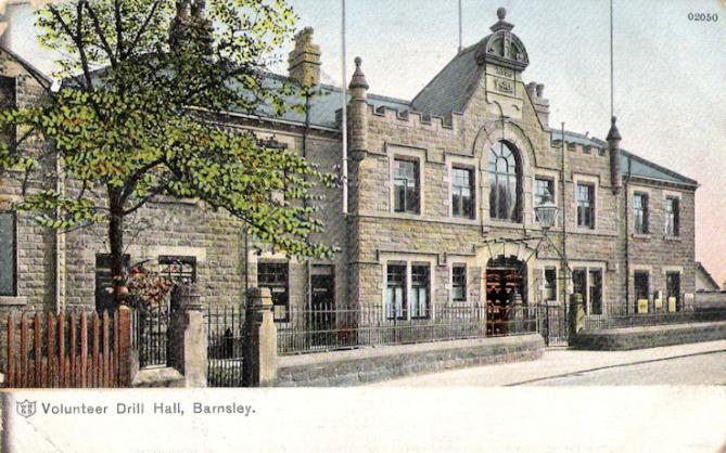 The Drill Hall Project> Memorabilia> Postcards> Barnsley 1906
