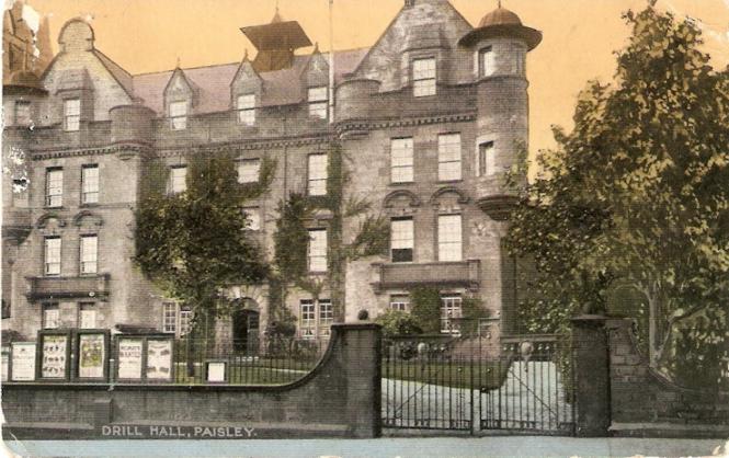 The Drill Hall Project> Memorabilia> Postcards> Paisley - 1 of 3